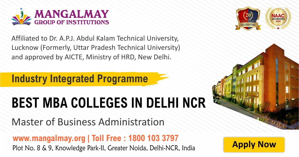 Best MBA College in Delhi NCR | MBA Colleges in Greater Noida | Top MBA ...